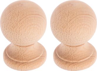 Soimiss 2 St&uuml;ck Teiliges Dekorative Holz-finials Geschnitzte Massivholz-Roman-s&auml;ulen Robuste M&ouml;bel Treppendekoration Fein Geschliffen Vielseitig f&uuml;r Gel&auml;nder 