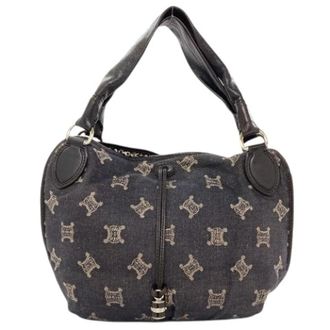 Celine Pre-owned Vintage Denim Schultertasche - - Pre-owned - Damen - Schwarzk - ONE SIZE