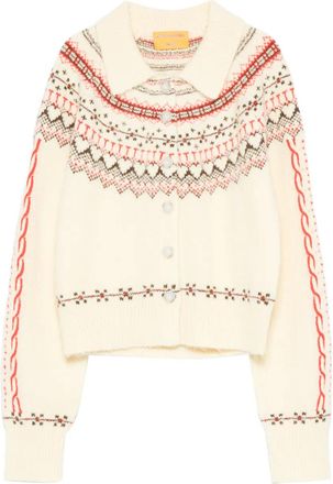 Guest In Residence Gemusterter Cloud Chalet Cardigan - Gelb