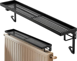 Generic F&uuml;r Heizk&ouml;rperabdeckung - Stabiles Lagerregal Aus Metall, Lagerregal Aus Eisen, Kein Bohren Erforderlich | Hitzebest&auml;ndige Obere K&uuml;hlerabdeckung | F&uuml;r