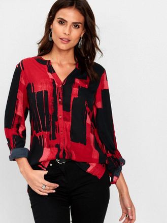 Witt Klassische Bluse Druck-Bluse