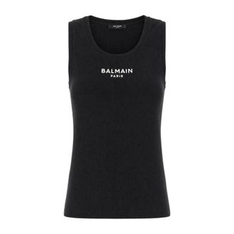 Balmain Femme, Tops, Noir, Taille: 40 FR Gilet brod&eacute;