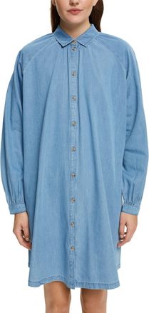 Esprit Damen 082CC1E311 Kleid, 903/BLUE Light WASH, L