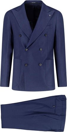 Tagliatore Double-Breasted Linen Suit