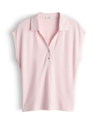 OPUS Kurzarmshirt Weiches Poloshirt aus ECOVERO Viskosemix weicher Griff und lockere Passform