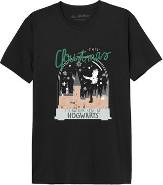 Harry Potter Herren Mehapomts412 T-Shirt, Schwarz, XL