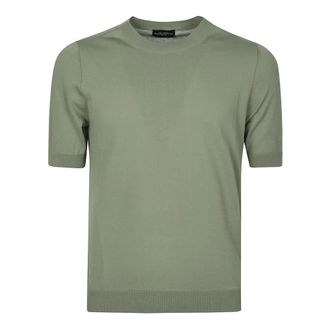 Ballantyne R Neck Sweater - - Knitwear - Herren - Gr&uuml;n - L