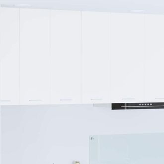 vidaXL vidaXL Armoire suspendue 2 pcs Blanc 30 x 31 x 80 cm Bois ding&eacute;nierie