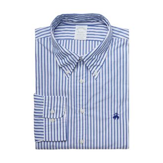 Brooks Brothers Homme, Chemises, Bleu, Taille: S Chemise de sport Milano, coupe ajust&eacute;e