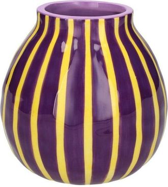 Gift Company Artisan, Vase, H13,7cm, violett/gelb