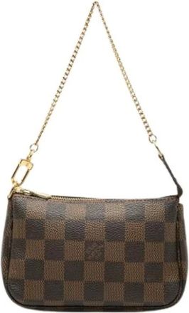 Louis Vuitton Pre-owned Mini Pochette Accessoires - Femme - Pre-owned - Brun - Taille: ONE Size