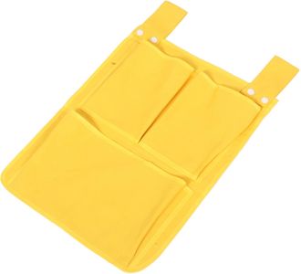 BESPORTBLE H&auml;ngender Wickeltaschen Organizer Aus Canvas F&uuml;r Babybett Und Laufstall Mehrf&auml;chrige Babyartikel Aufbewahrungstasche Wandmontierbar Platzsparend Gelb