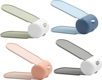 OSALADI 4 St&uuml;ck Schuhregale Zweistufig rutschfest Schuhablage aus Robustem Kunststoff Farbig Platzsparend f&uuml;r Zuhause