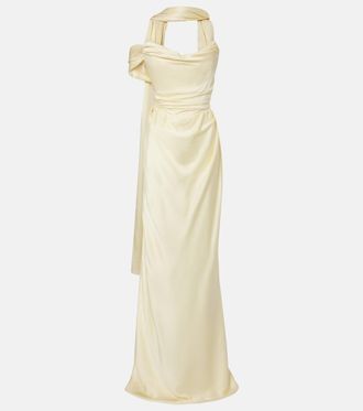 Vivienne Westwood Robe longue Nova Vixen en satin