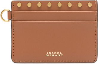 Isabel Marant porte-cartes en cuir - Marron