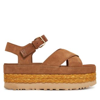 UGG Espadrilles Ugg W Aubrey Ankle Strap 1167471 Braun