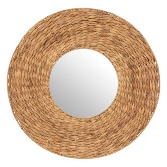 Atmosphera Atmosphera - Spiegel Lorena Metall und Hyazinthe - D75 cm - Beige