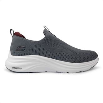 Skechers Vapor Foam Covert, Sneaker, Charcoal Knit/Red Trim