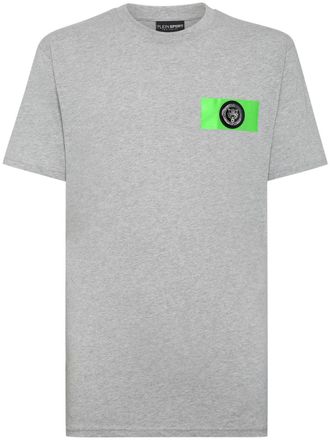 Plein Sport t-shirt à logo imprimé - Gris