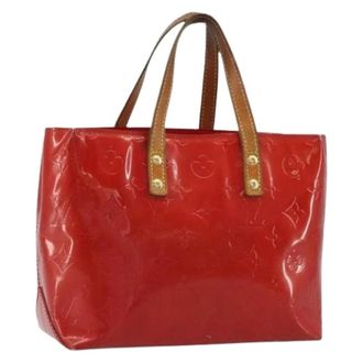 Louis Vuitton Sac &agrave; main vintage en cuir verni Pre-owned - Femme - Pre-owned - Rouge - Taille: ONE Size