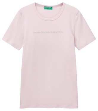 Benetton T- Shirt 3ga2e16a2, Rose, X-Large Femmes