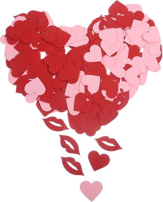 Garneck 200st Konfetti Papier Rahmen Brautduschen-Banner Herz Tischdekoration F&uuml;r Geburtstagsfeier Randbereich Gef&auml;lscht Paillette Henne Junggesellinnenabschi