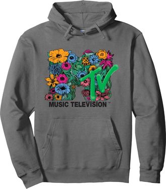 Giesswein 70er Jahre Exotic Flower Music TV Logo Pullover Hoodie