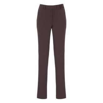 Alberto Biani Pantalon droit - Femme - Pantalons - Brun - Taille: 42 FR