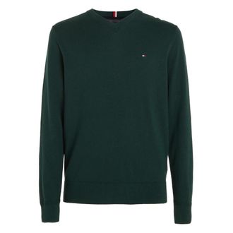Tommy Hilfiger V-Ausschnitt Strickware - - Knitwear - Herren - Gr&uuml;n - 2XL