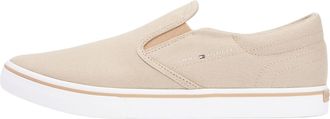 Tommy Hilfiger Herren Vulc Core Slip on Fm0fm05689 Low Top, Khaki (Sandalwood), 40.5 EU