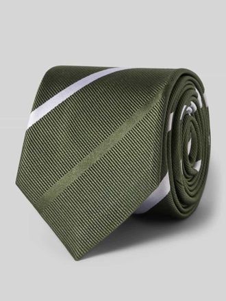 Olymp Seidenkrawatte aus reine Krawatte mit Logo-Patch (6,5 cm)