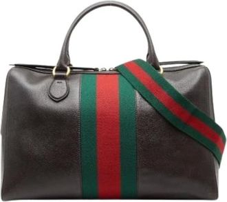 Gucci unisex, Pre-owned, Brun, Taille: ONE Size Sac Boston Pre-owned