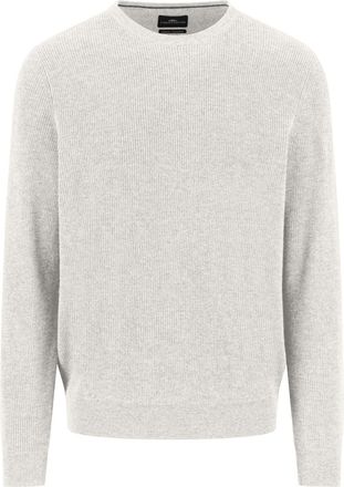Fynch-Hatton Strickpullover aus Merino-Kaschmir mit Strukturmuster Winter White/XL