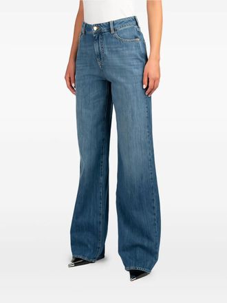 Emporio Armani logo-plaque jeans - Bleu