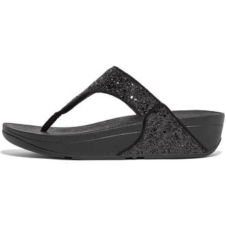 FitFlop Damen Lulu Glitter Toe Post Flipflop, Midnight Navy, 38.5 EU