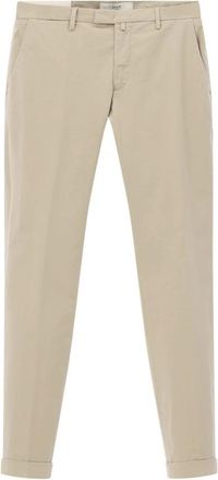 BRIGLIA 1949 Homme, Pantalons, Beige, Taille: 2XL Chinos Slim-Fit en coton stretch