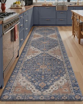 Lumi Anti-Müdigkeit-Küchenmatte, ultraweich, PVC, rutschfeste Teppiche für Stehkomfort im Schreibtisch, Büro, Waschbecken, Waschküche, 61 x 221 cm, wasserd