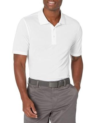 Amazon Essentials Polo de Golf à Manches Courtes, Évacuation de lHumidité et Séchage Rapide Homme, Blanc, XL