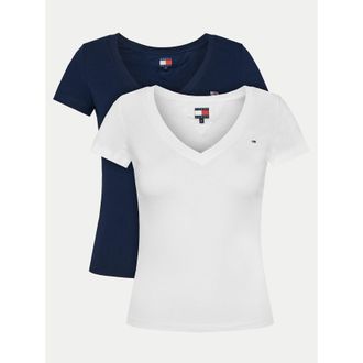 Tommy Jeans T-Shirt-Set DW0DW21367 Bunt Slim Fit