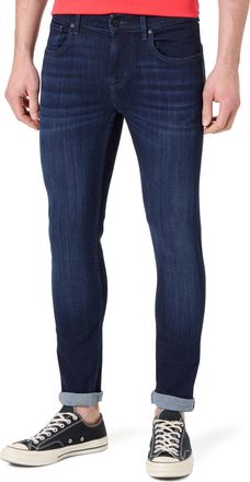 7 For All Mankind Herren Slimmy Tapered Luxe Performance Plus Deep Blue Jeans, Dark Blue, 32W EU