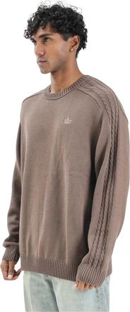 adidas Homme, Pulls, Brun, Taille: M Premium Essentials Knit Crewneck