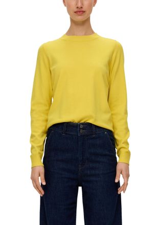 s.Oliver Damen Pullover Langarm Yellow 46
