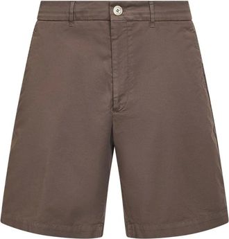 Brunello Cucinelli Homme, Shorts, Brun, Taille: XL Bermuda Teint en Pi&egrave;ce