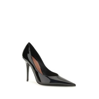Amina Muaddi Anok Pump - Black