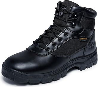 Skechers Mens New Wascana-Benen Military and Tactical Boot, Black, 9.5 M US
