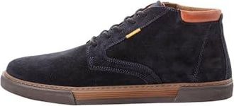 Camel Active Baskets montantes Blake en cuir pour homme, bleu marine, 44 EU