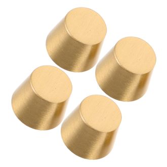 NUOBESTY ELAYARD 4 St&uuml;ck Messing M&ouml;belbeine Konisch Mini Holztablett-erh&ouml;her Stabile Schrankf&uuml;&szlig;e f&uuml;r Servierplatten Regalst&uuml;tzen Multifunktionale K&uuml;chen-ger&auml;te