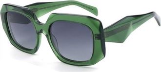 Generic Lunettes De Soleil Photo Polaris&eacute;es &Agrave; Grand Cadre For Hommes Et Femmes UV400 Lunettes De Soleil De Plage De Vacances De F&ecirc;te(Green)