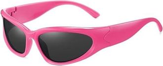 Generic Lunettes De Soleil Sport &Agrave; Monture Fine For Hommes Et Femmes, Outdoor(Red)