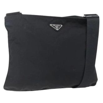 Prada Sac bandouli&egrave;re en nylon Pre-owned - Femme - Pre-owned - Noir - Taille: ONE Size